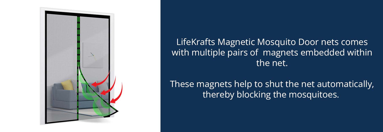 Magnetic Door Mosquito net